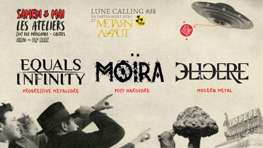 Equals Infinity + Moira + Elicere - Line up