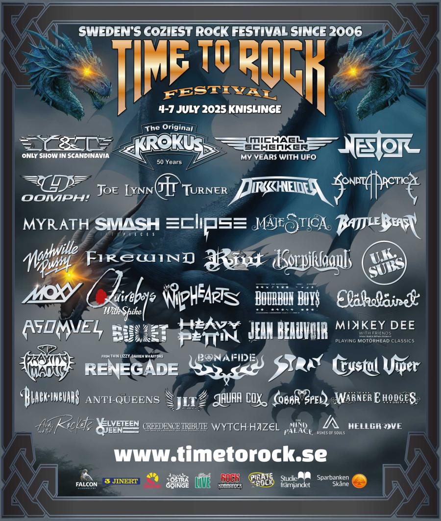 Time To Rock Festival 2025 - 04/07/2025 (4 days) - Knislinge - Sweden