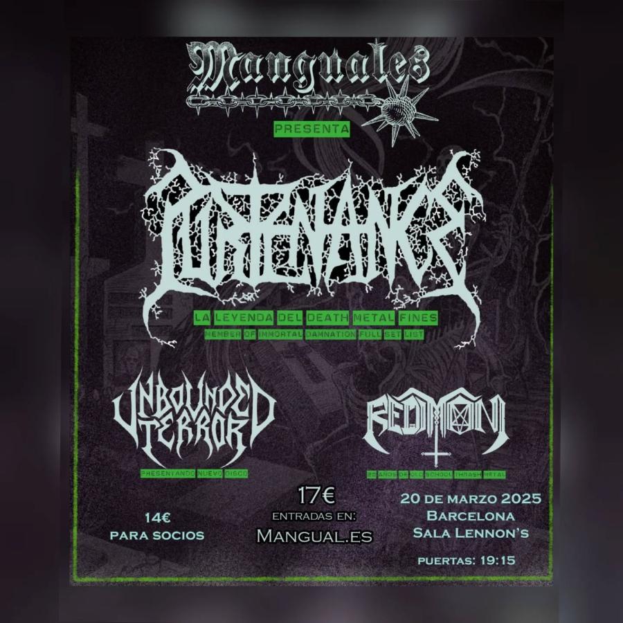 Purtenance + Unbounded Terror + Redimoni - 20/03/2025 - L'Hospitalet de ...