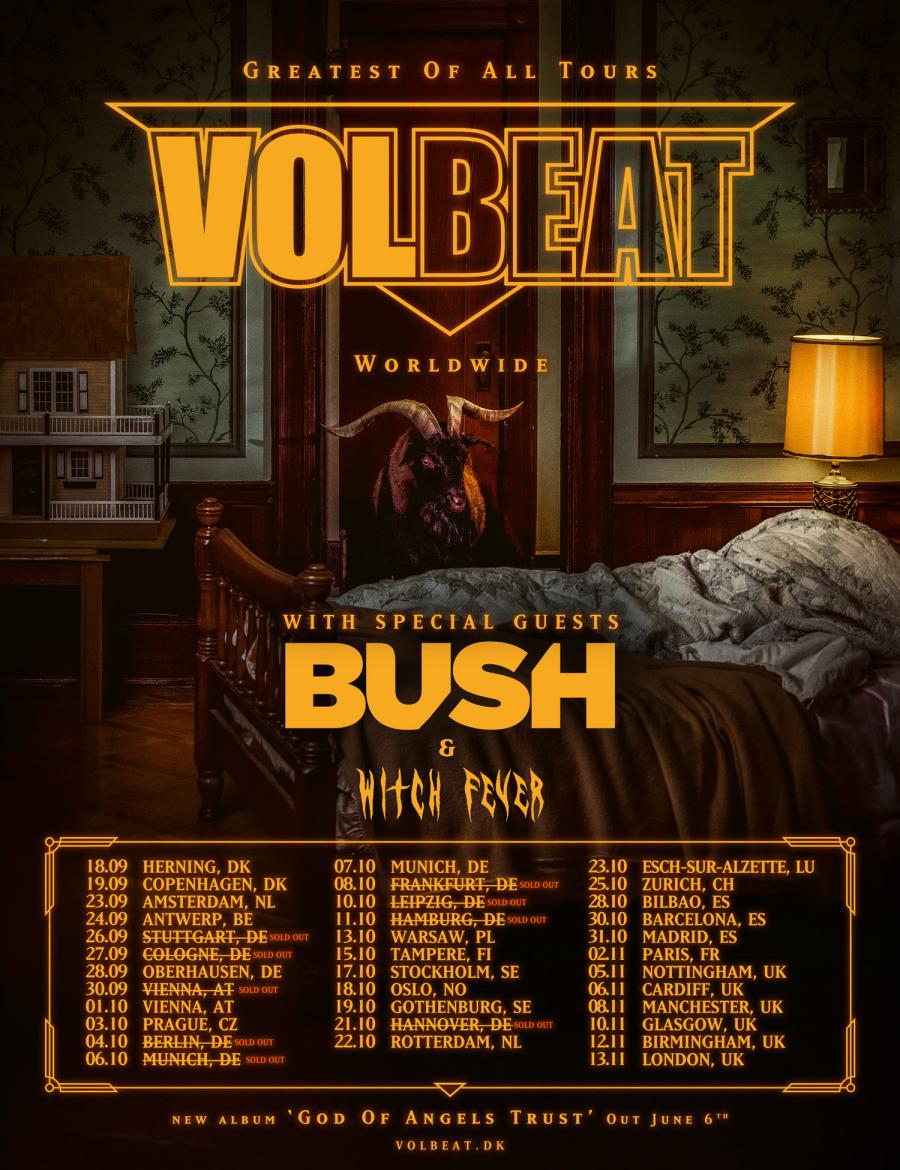 Volbeat - Greatest of All Tours 2025 - Line up