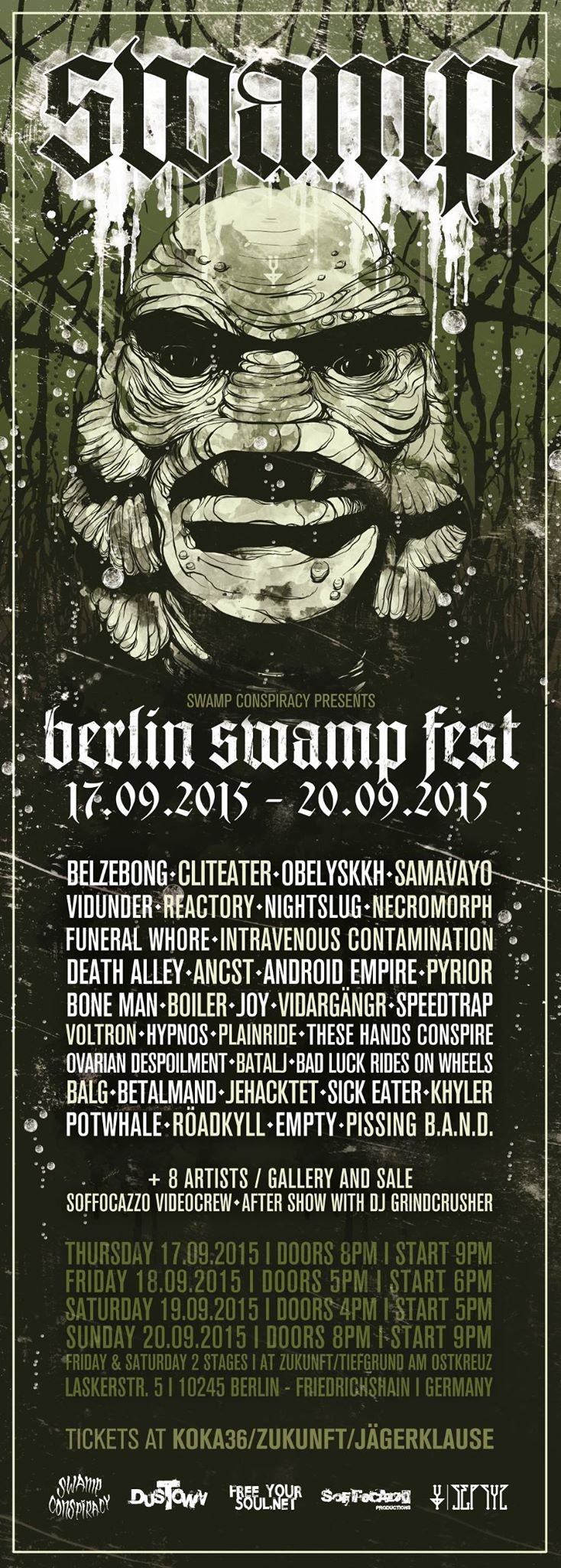 Berlin Swamp Fest 2015 - 17/09/2015 (3 days) - Berlin - Neue Zukunft ...