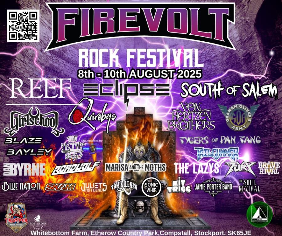 Firevolt Rock Festival 2025 - 08/08/2025 (3 jours) - Stockport ...