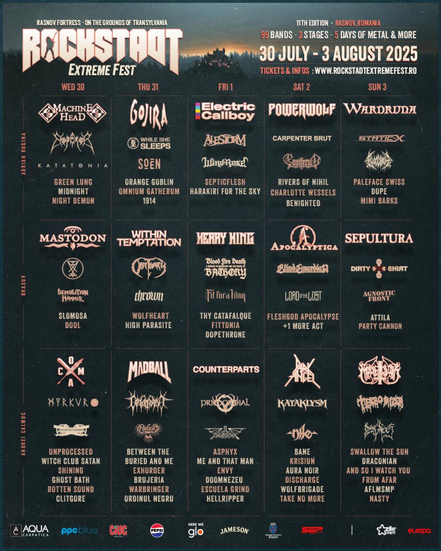 Rockstadt Extreme Fest 2025 - Line up