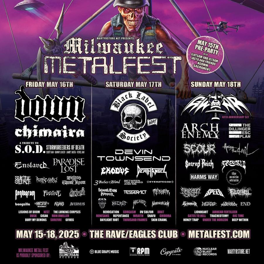 Milwaukee Metal Fest 2025 - Line up