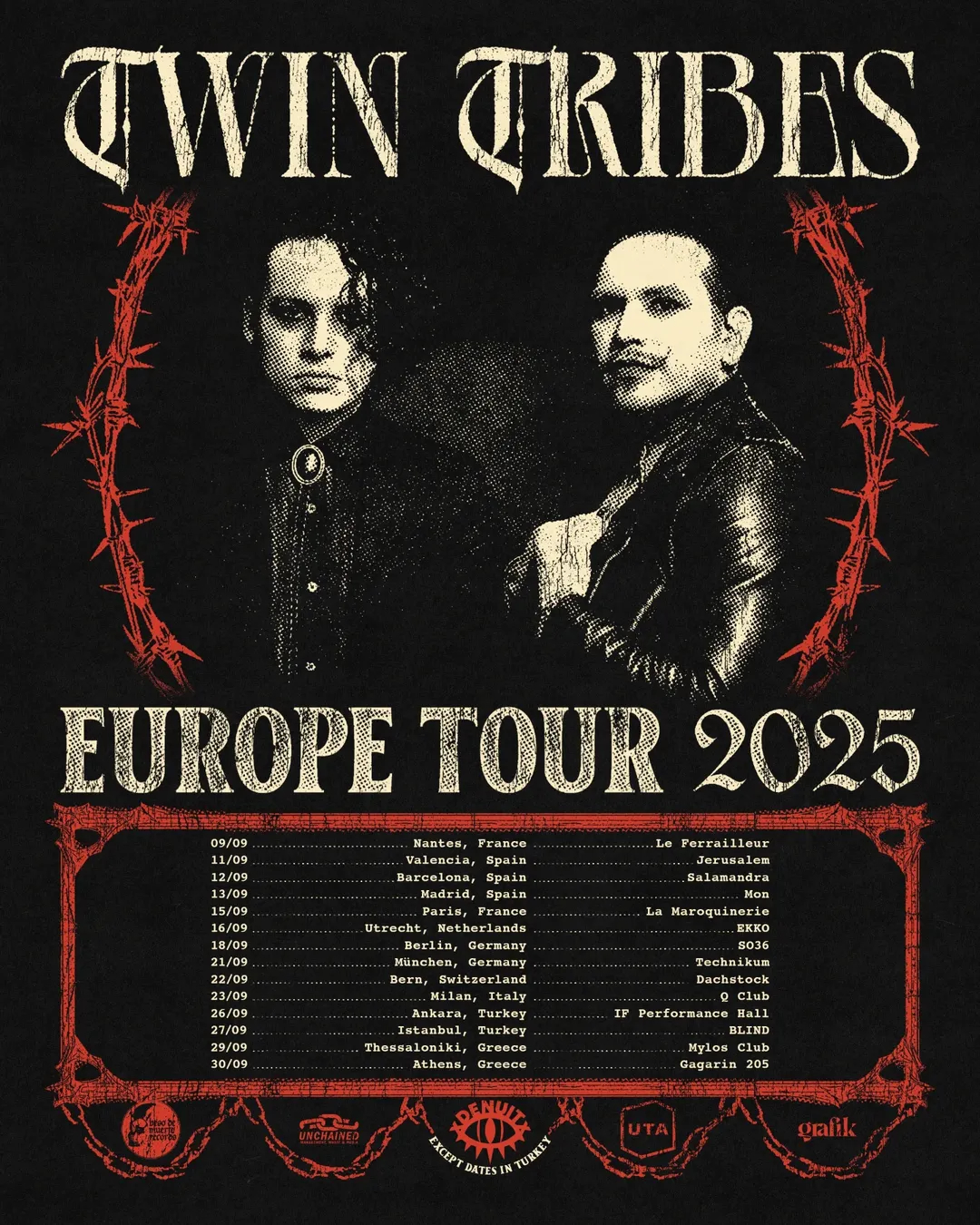 Concert Twin Tribes - 15/09/2025 - Paris - La Maroquinerie - France