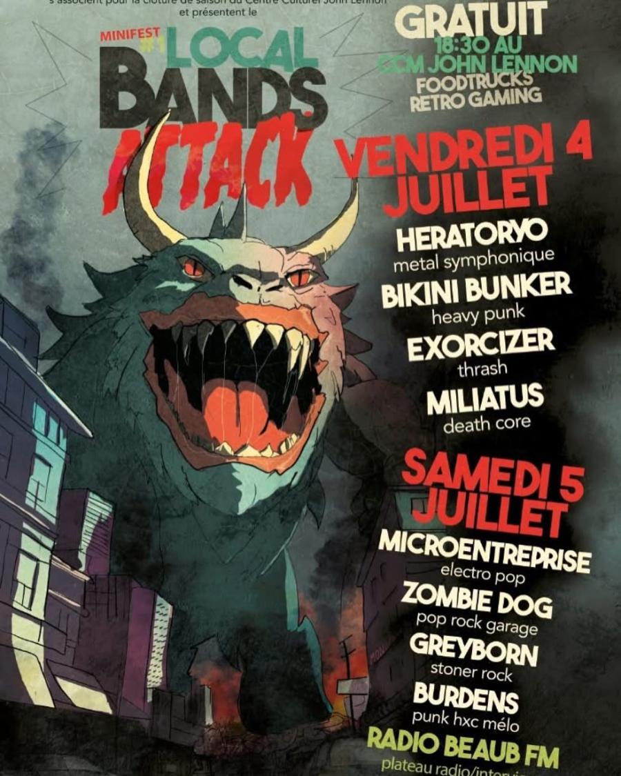 Local Bands Attack Minifest #1 - 04/07/2025 (2 days) - Limoges - CC J ...
