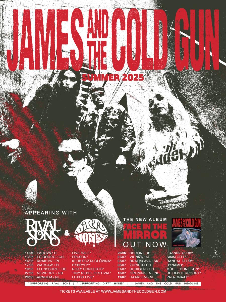 Concierto James And The Cold Gun - 28/06/2025 - Arnhem - Luxor Live - Países Bajos
