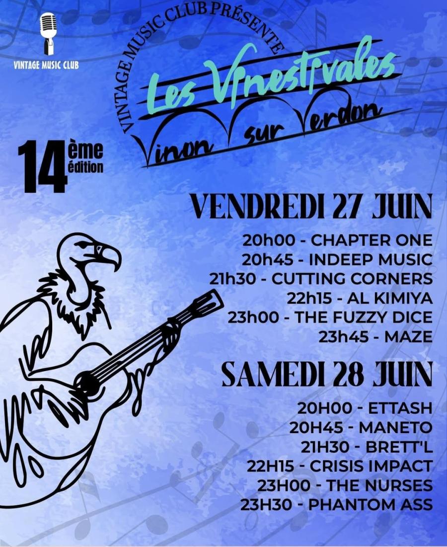 Les vinestivales - Line up