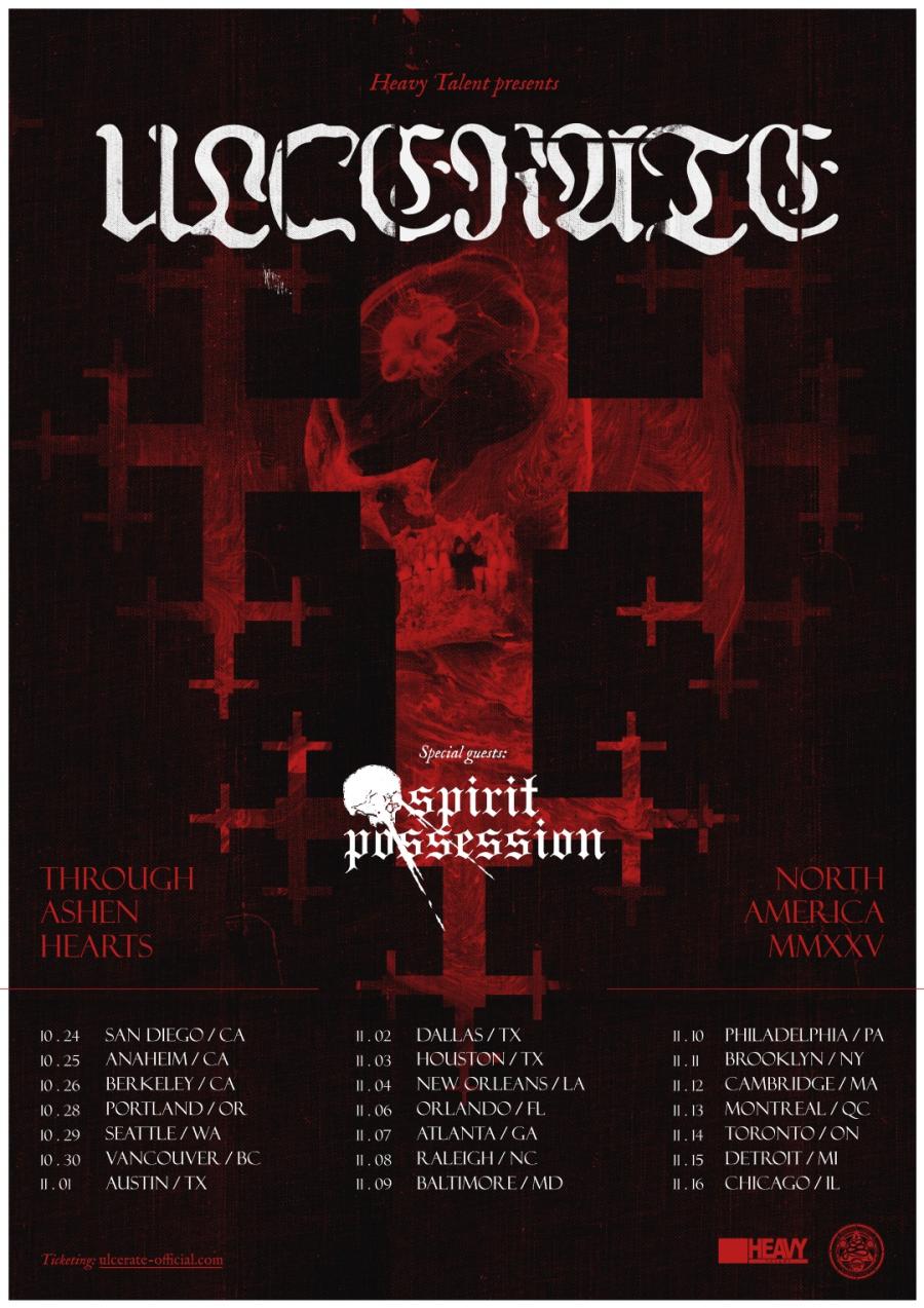 Ulcerate - North America 2025 - Line up