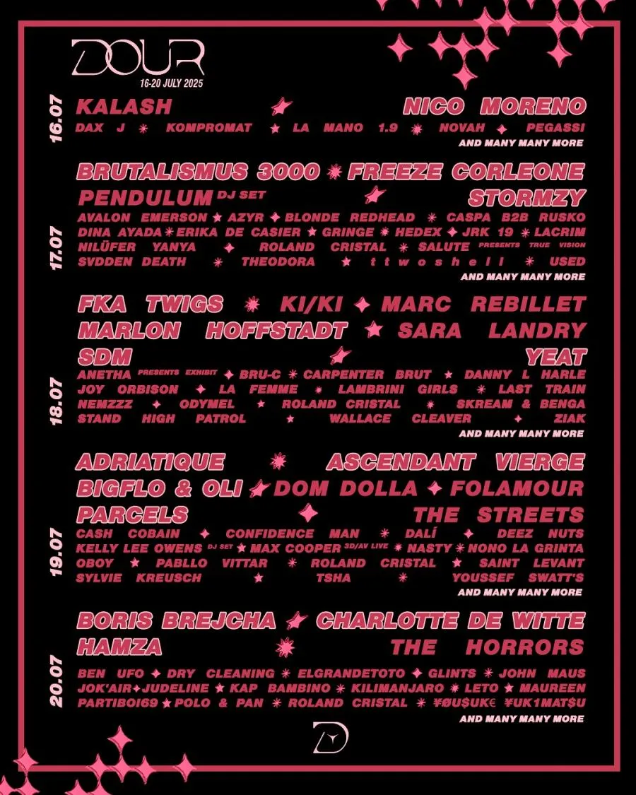 Dour Festival 2025 - 16/07/2025 (5 jours) - Dour - Belgique