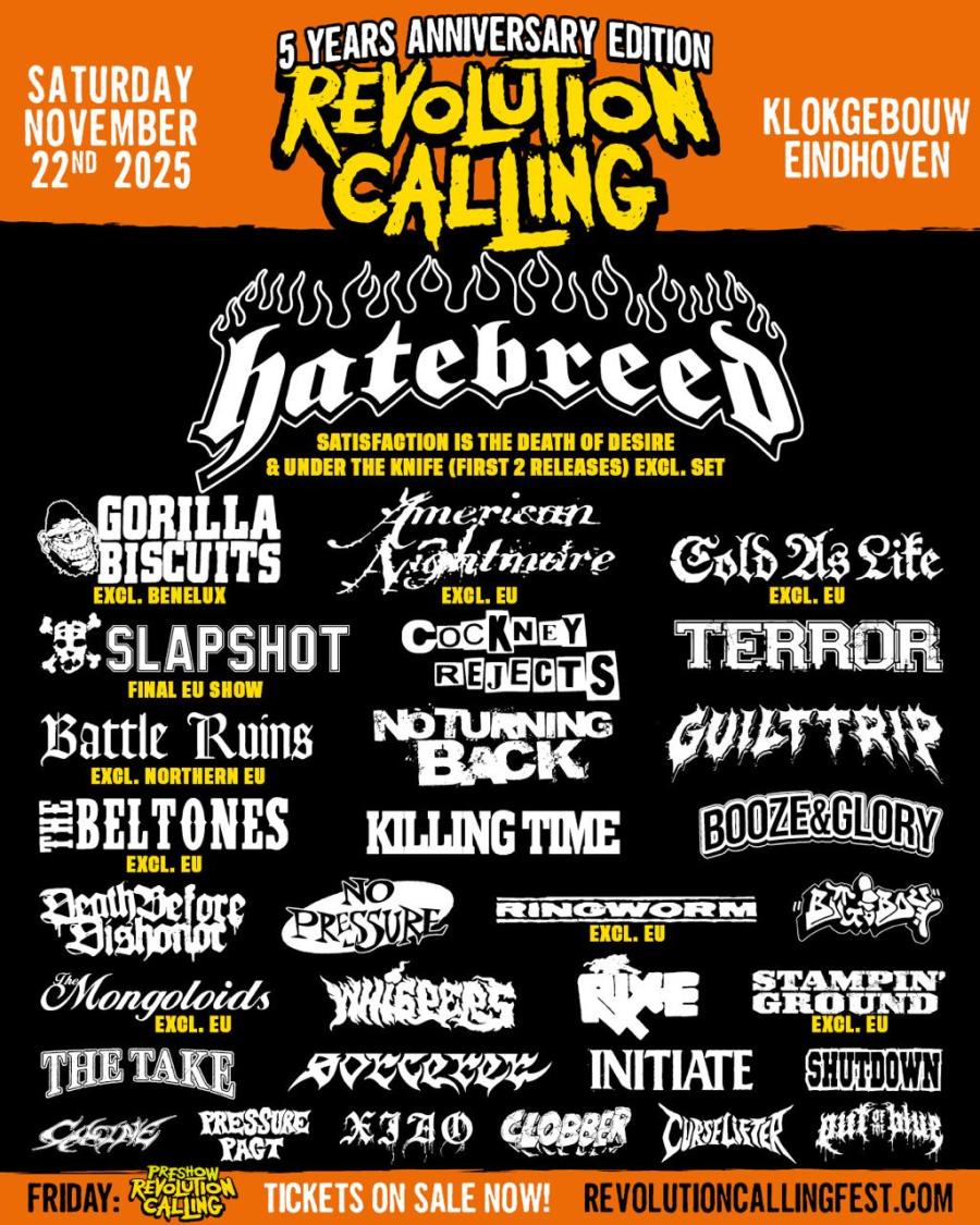 Revolution Calling Festival 2025 - Line up