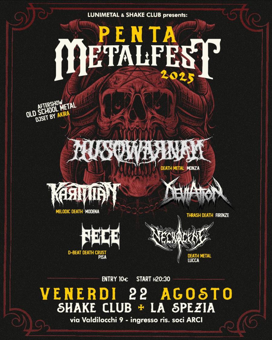 Penta Metal Fest 2025 - Ablauf/Zeitplan