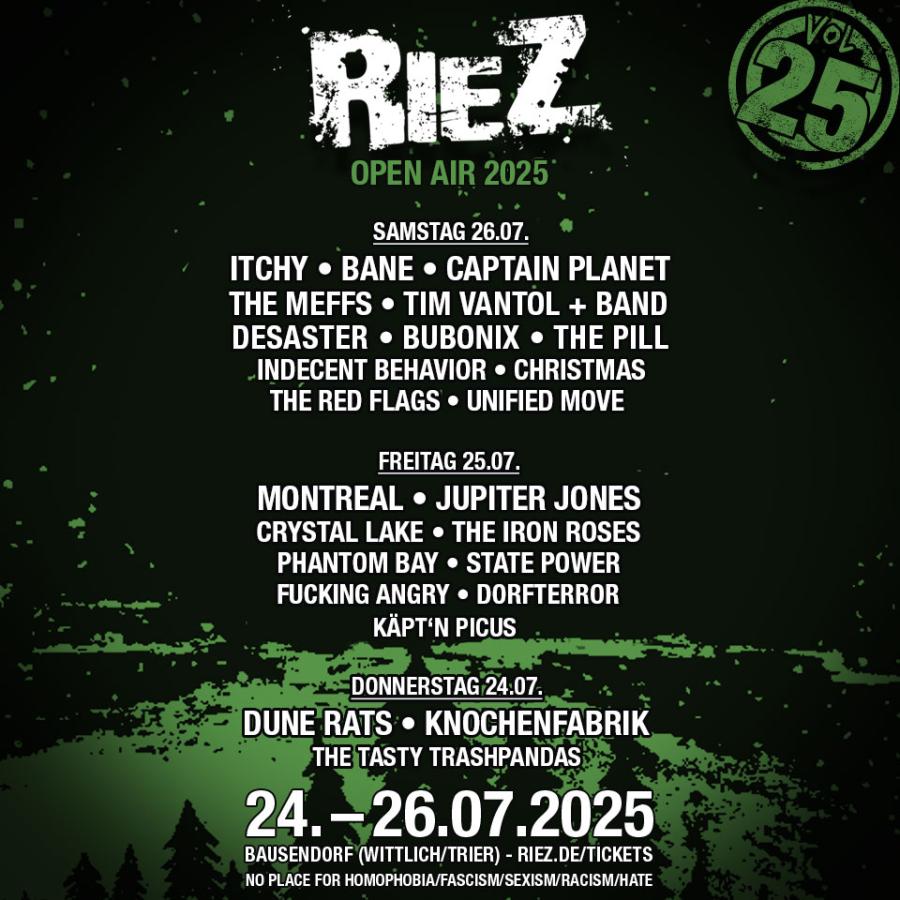Riez Open Air 2025 - Groupes