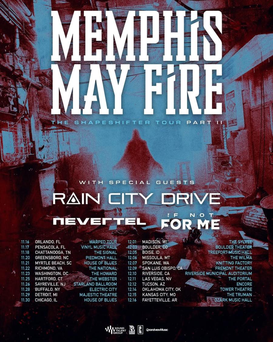 Konzert Memphis May Fire - Line up