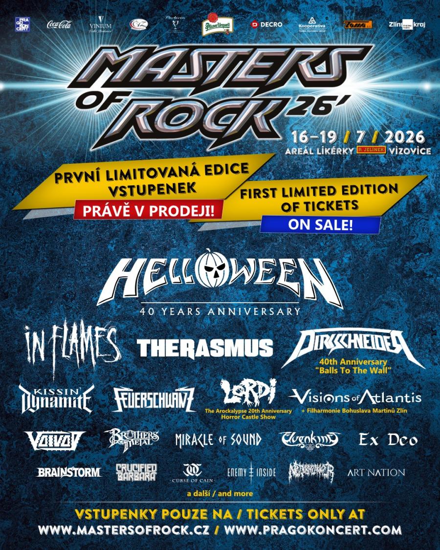 Masters of Rock 2026 - 16/07/2026 (4 Días) - Vizovice - Chequia