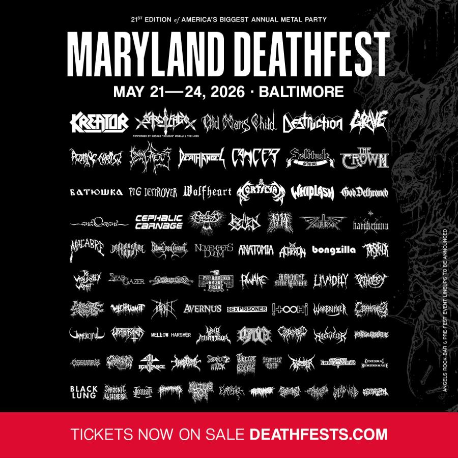 Maryland Deathfest 2026 - 20/05/2026 (5 days) - Baltimore - United States