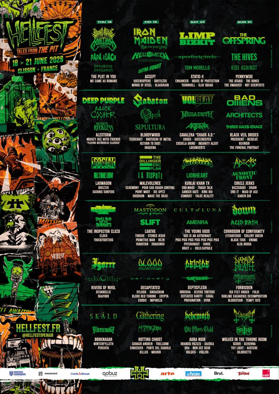 Hellfest 2026 - Line up