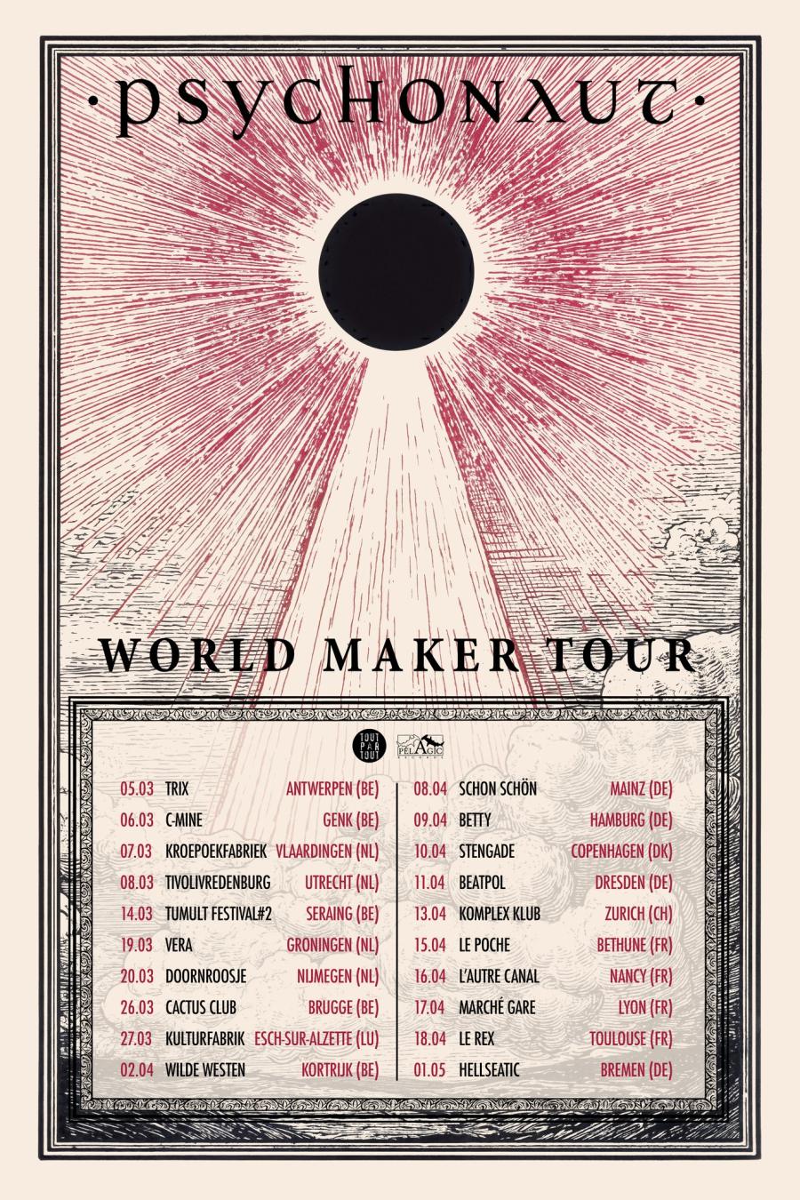 Psychonaut - World Maker Tour 2026 - Line up