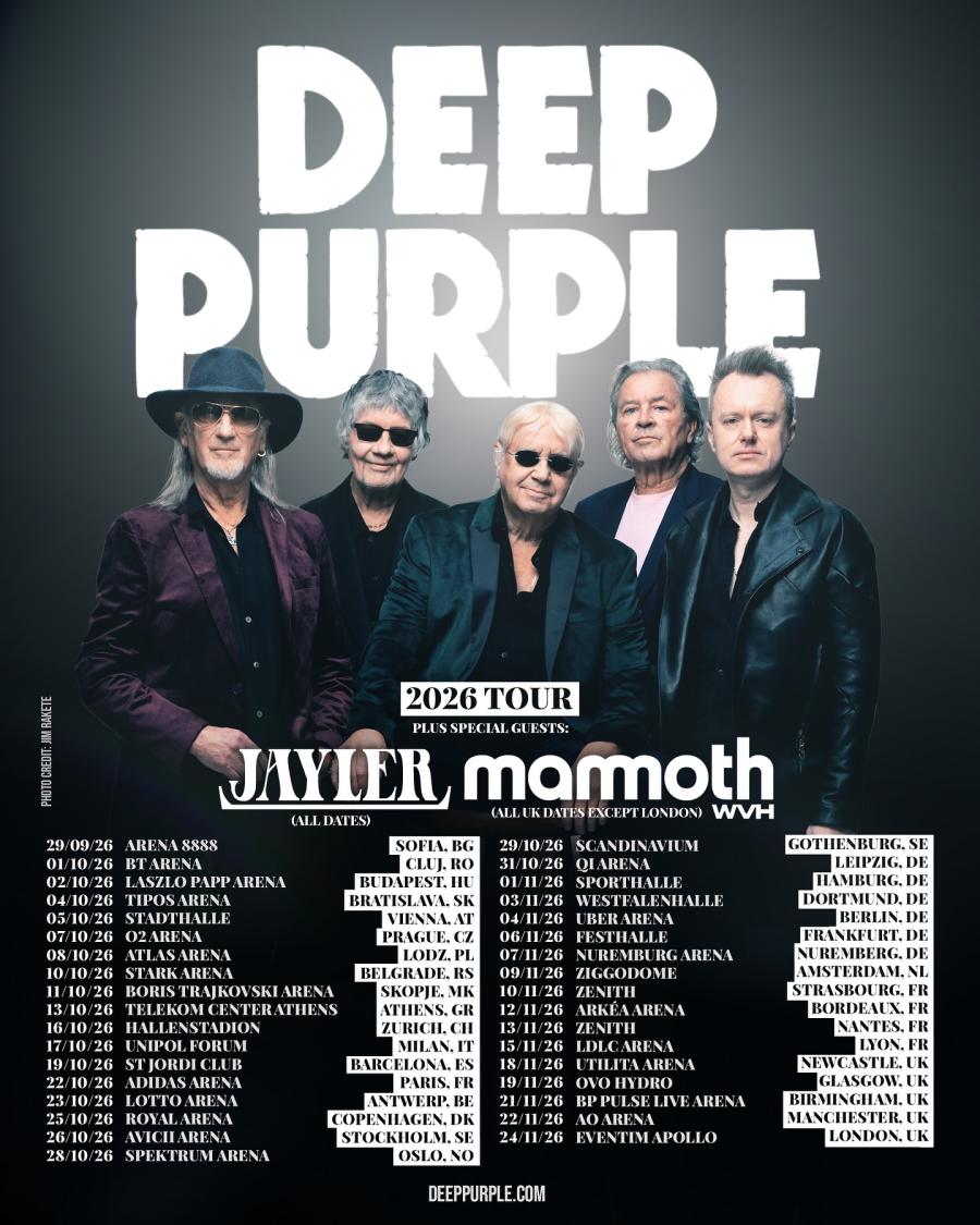 Event Deep Purple - 22/11/2026 - Manchester - AO Arena - United Kingdom