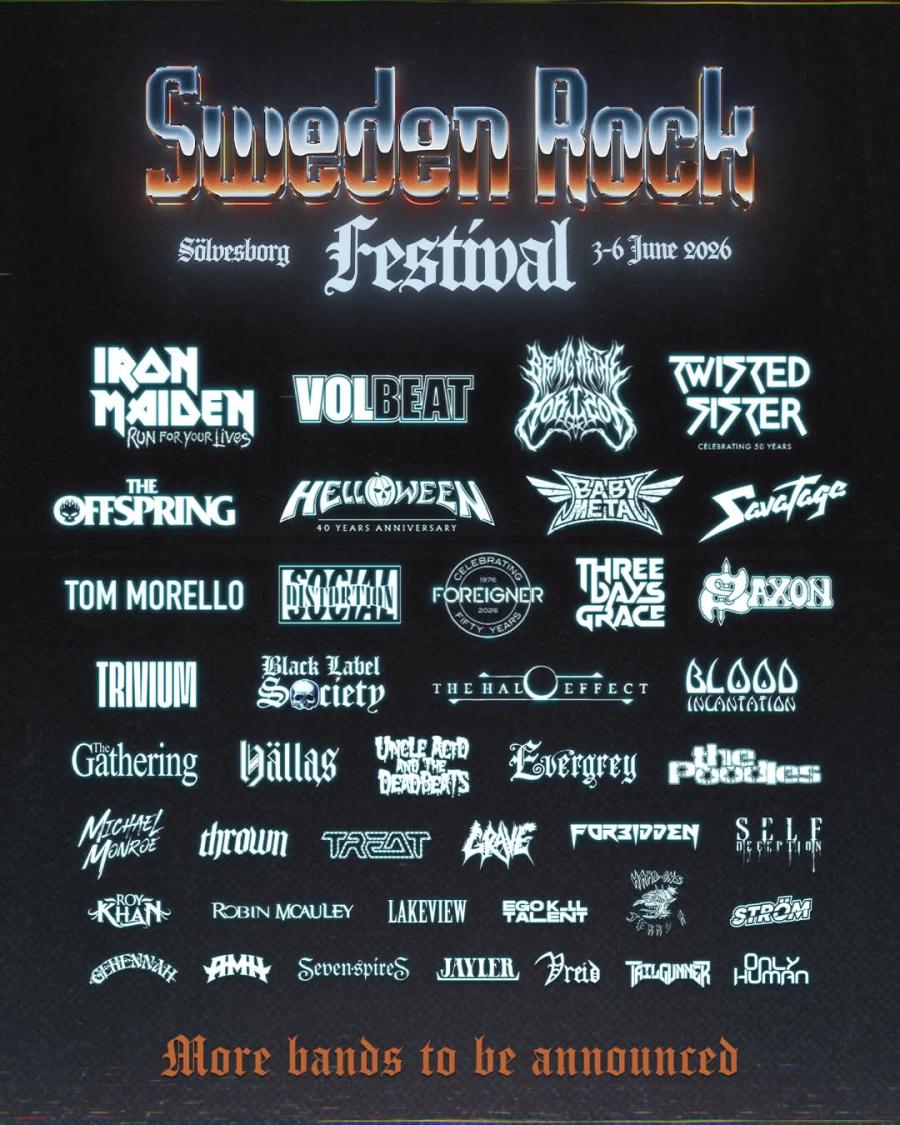 Sweden Rock Festival 2026 - 03/06/2026 (4 days) - Sölvesborg - Sweden ...