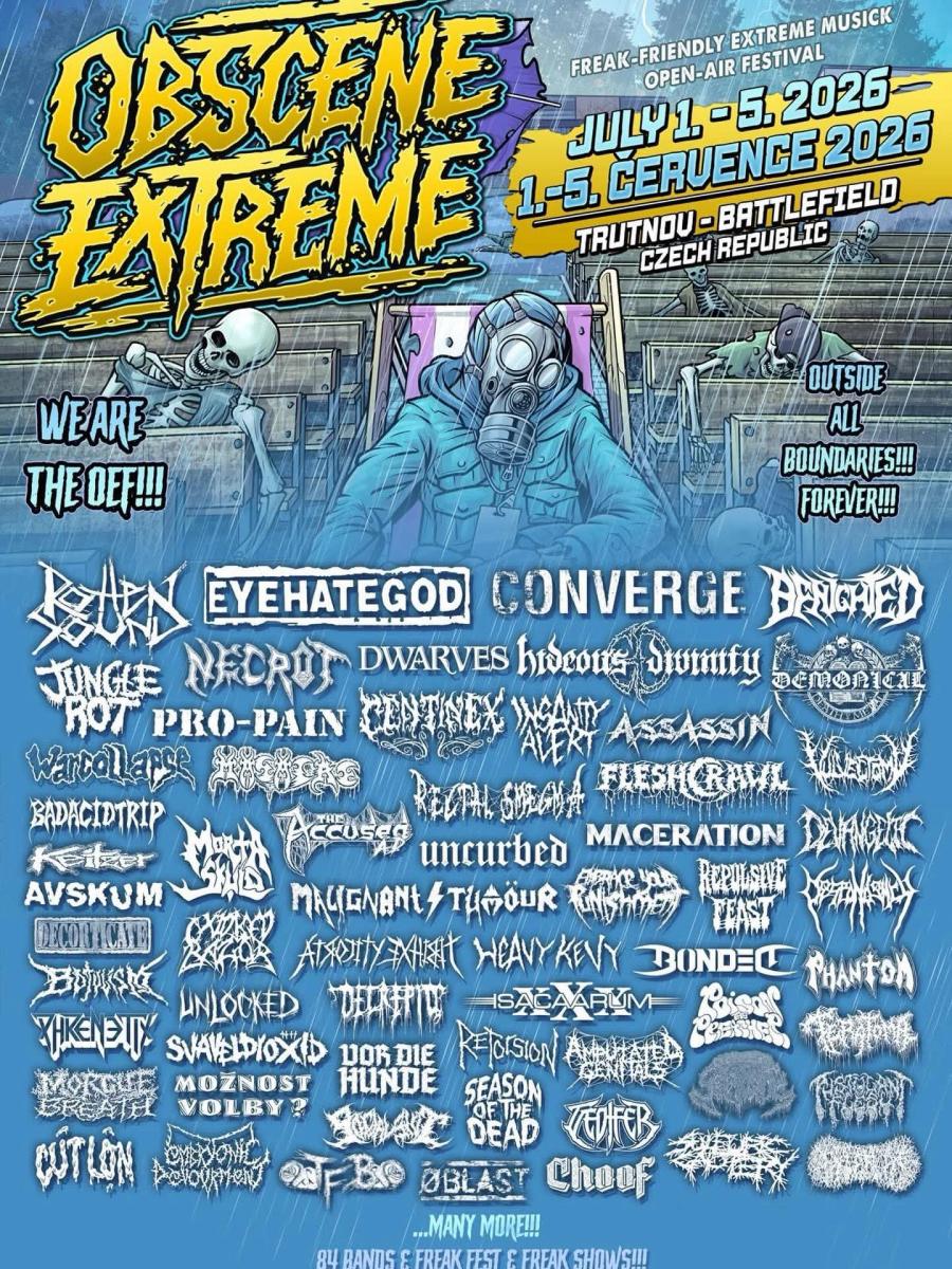 Obscene Extreme 2026 - 01/07/2026 (5 jours) - Trutnov - Tchéquie