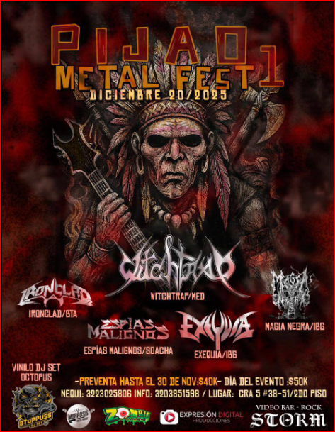 Pijao Metal Fest 2025 - Line up