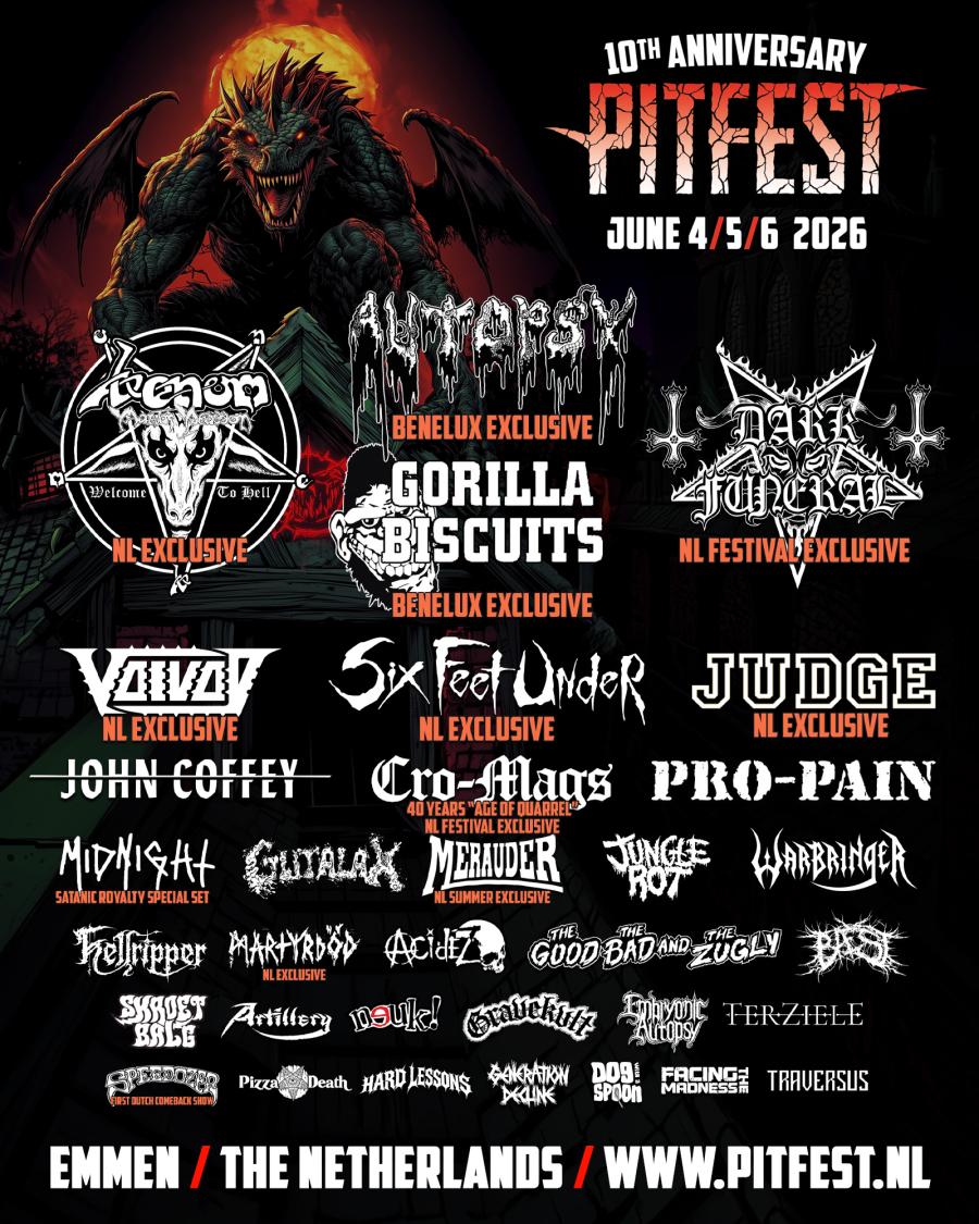 Pitfest 2026 - Line up