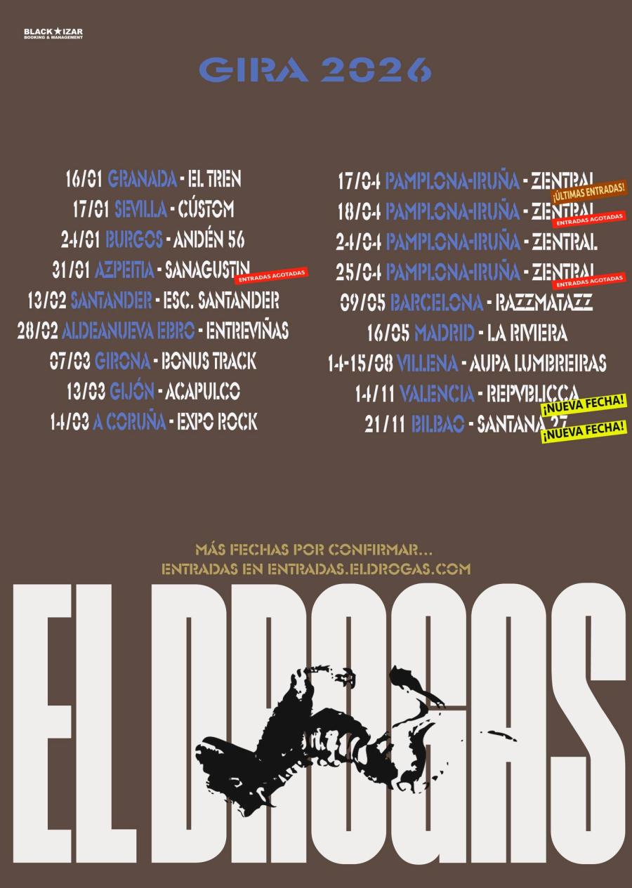 Event El Drogas - 17/04/2026 - Pamplona-Iruña - Zentral - Spain