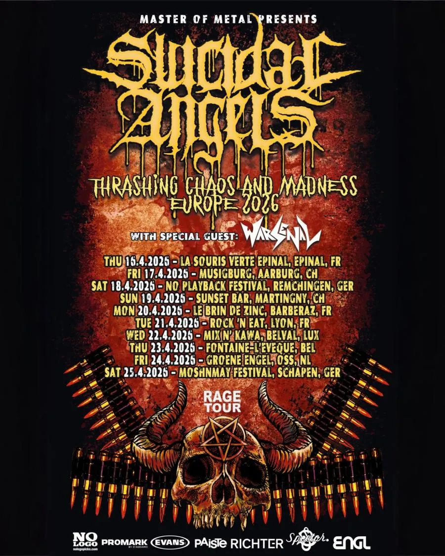 Concert Suicidal Angels - 19/04/2026 - Martigny - Sunset - Suisse
