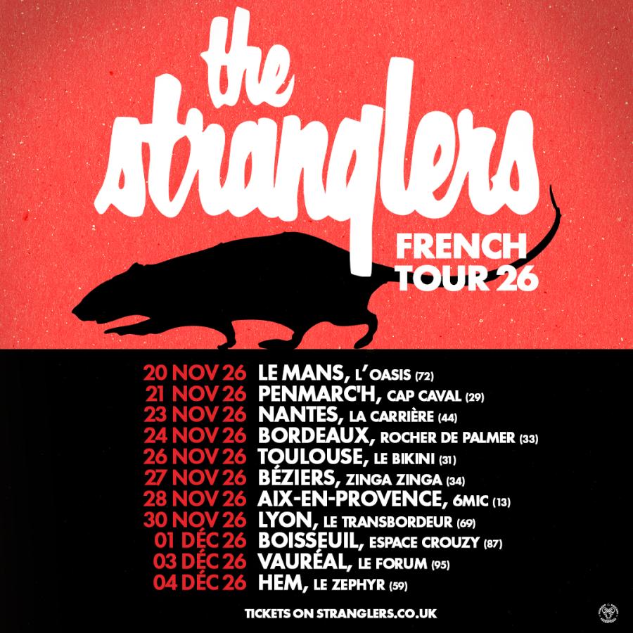 Concert The Stranglers - 27/11/2026 - Béziers - Zinga Zanga - France