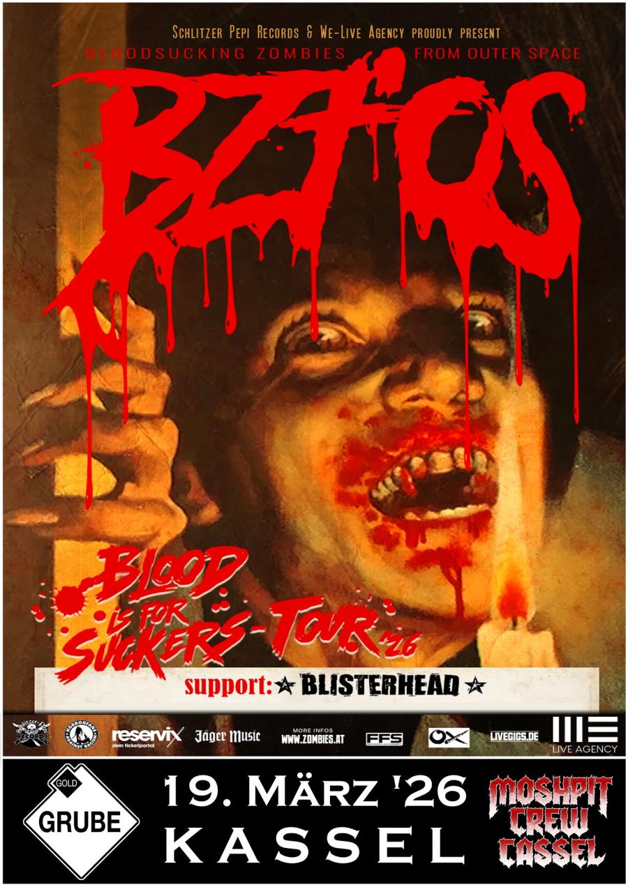 Concert Bloodsucking Zombies From Outer Space - 19/03/2026 - Kassel ...