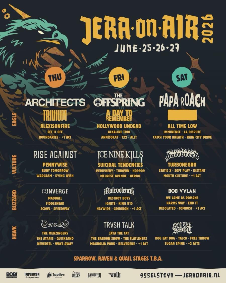 Jera On Air Festival 2026 - 25/06/2026 (3 Dagen) - Ysselsteyn - Nederland